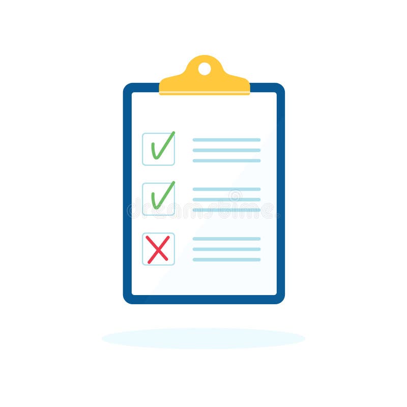 Clipboard Icon. Document, File, Report Test Checklist. Check Mark ...