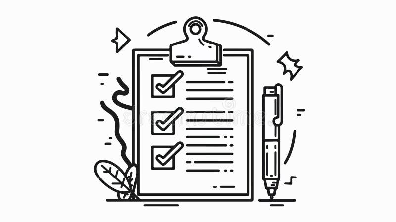 Clipboard Checklist Icon: Professional Tool for Assessing Tasks and ...