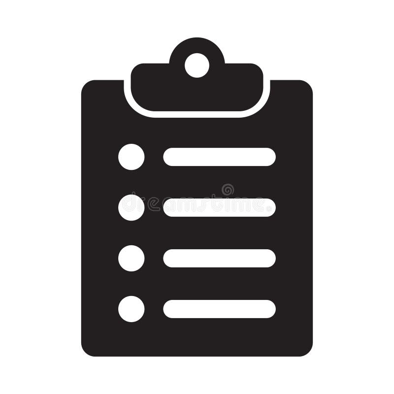Clipboard and Checklist Icon. Project Management, Questionnaire Icon ...