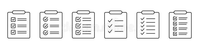 Clipboard and Checklist Icon. Project Management, Questionnaire Icon ...