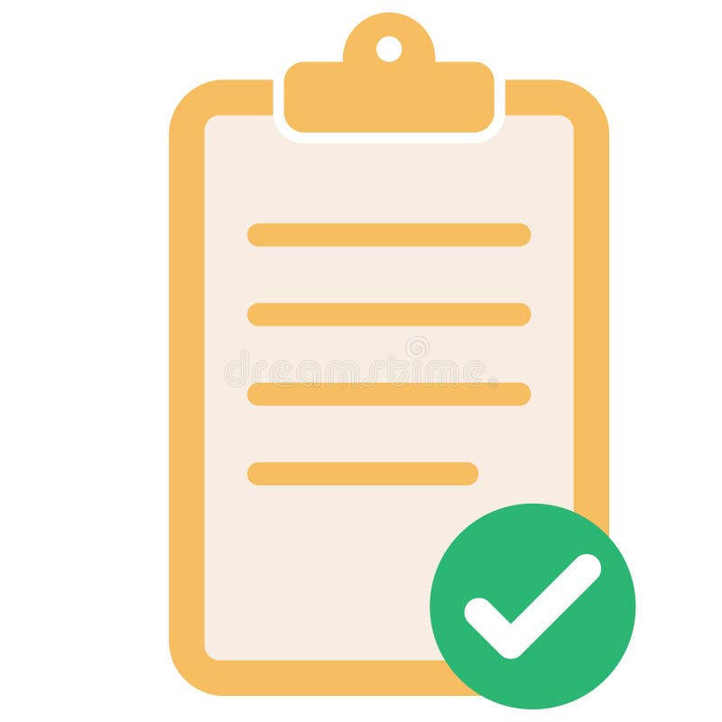 Clipboard with Checklist Icon. Survey Form and Questionnaire Paper for ...