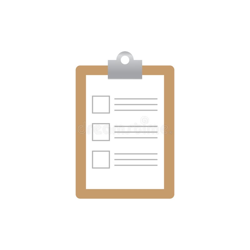 Clipboard with Checklist Icon. To Do List Symbol Stock Vector ...