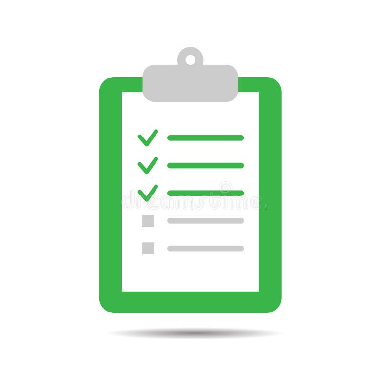 Clipboard with Checklist Icon. To Do List Symbol Stock Vector ...