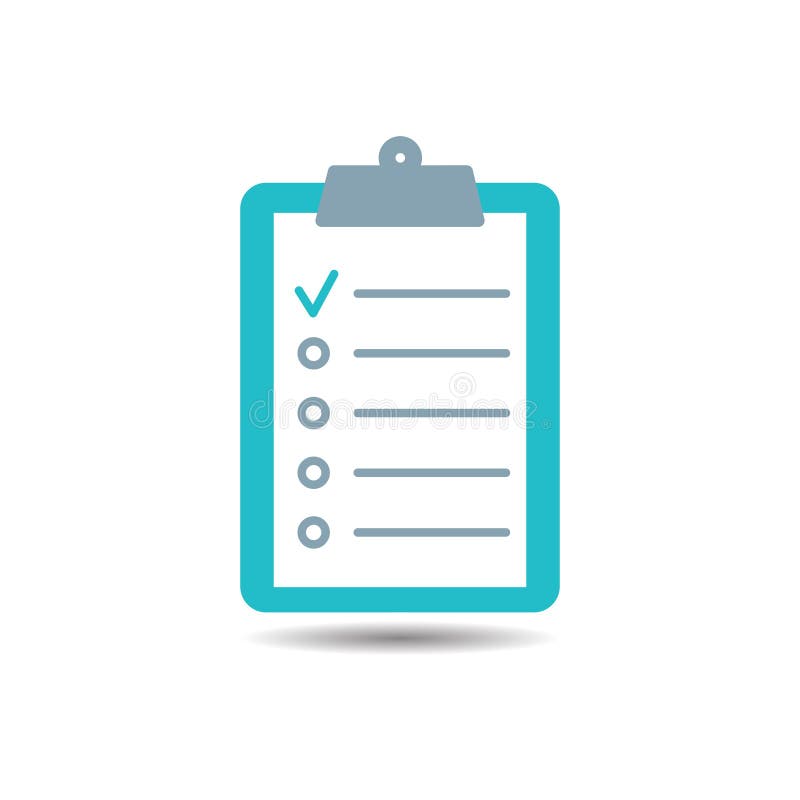 Clipboard with Checklist Icon. To Do List Symbol Stock Vector ...
