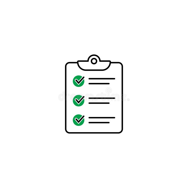 Green Checklist Icon, Check Mark Icon Vector Stock Illustration ... Green Checklist Icon, Check Mark Icon Vector Stock Illustration ...