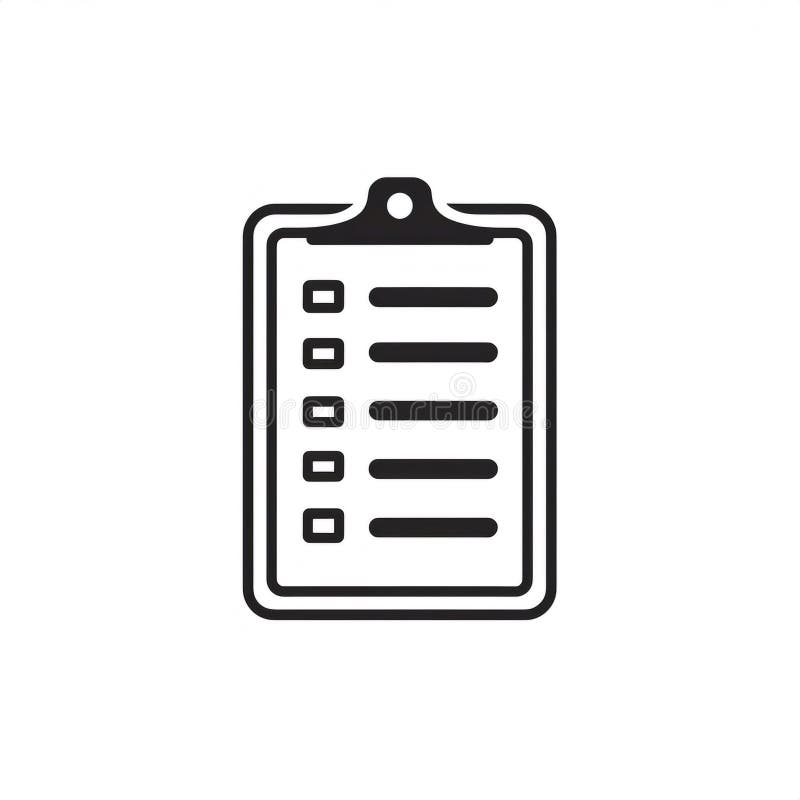 Clipboard with Checklist, Ideal for Concepts Such As Test, Exam, Survey ...