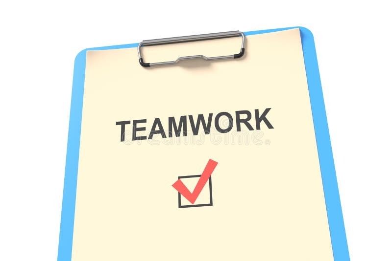 Clipboard Checklist Text TEAMWORK. the Concept of Planning and ...