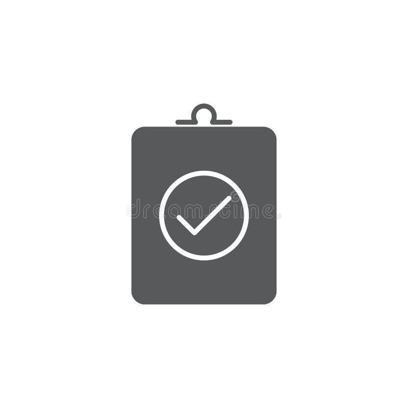 Clipboard Checklist Vector Icon Concept, Isolated on White Background ... Clipboard Checklist Vector Icon Concept, Isolated on White Background ...