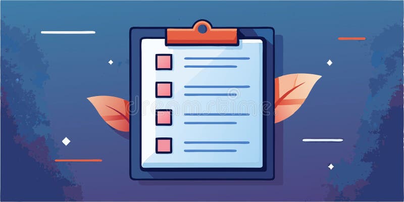 Clipboard Checklist Vector Illustration Paper Document Checkboxes ...