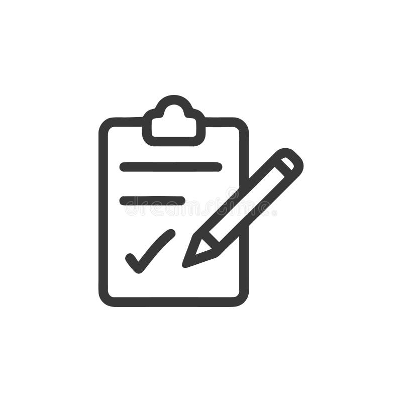 Completed Checklist Icon on Clipboard Business Task Management, Check ...