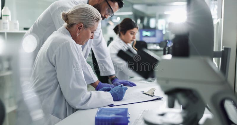 Clipboard, Collaboration and Science with Team in Lab for Breakthrough ...