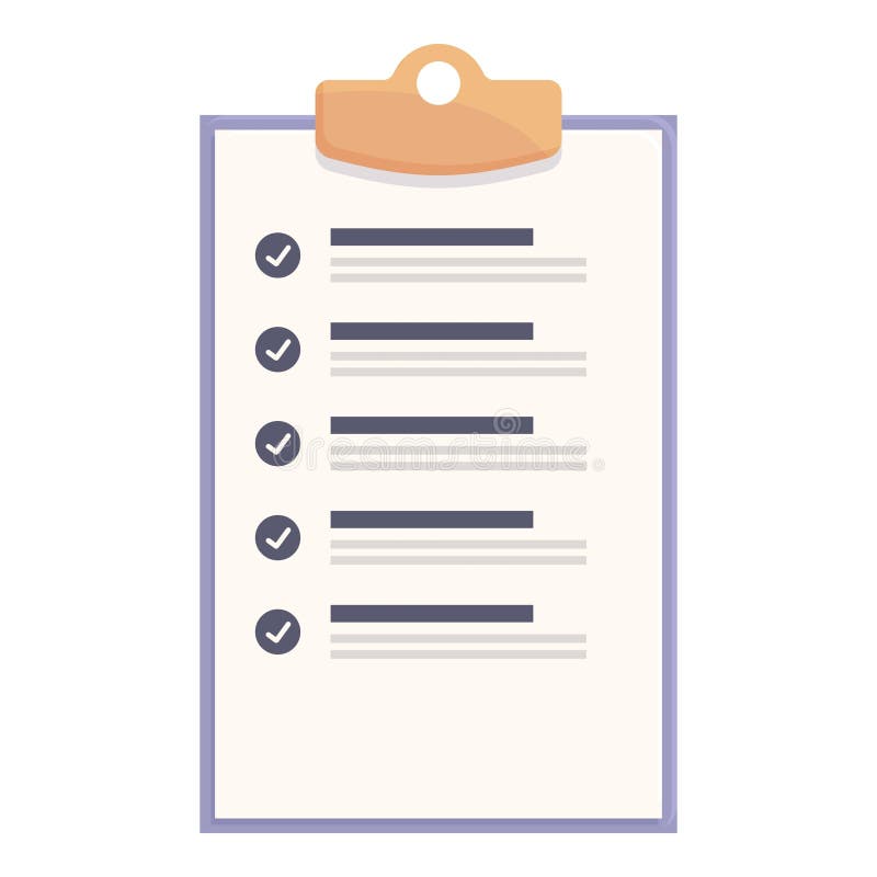 Checkmarked Checklist Stock Illustrations – 10 Checkmarked Checklist ...