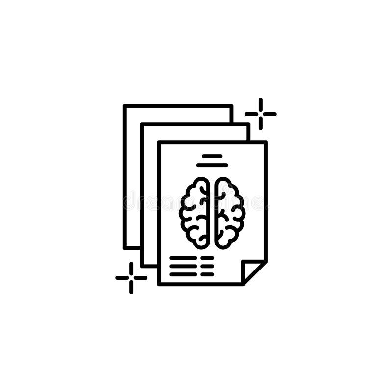 Document Brain Logo Icon Design Stock Vector - Illustration of abstract ...