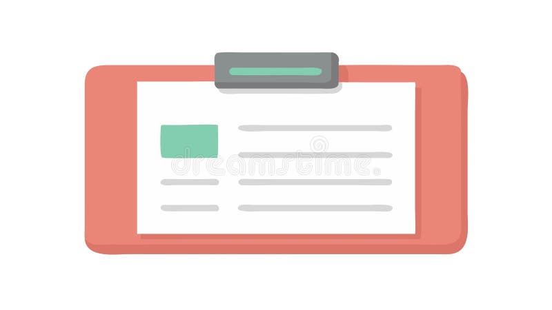 Clipboard with Document Icon - Report, Task, and Office Work, Vector Design Generative AI Stock ...