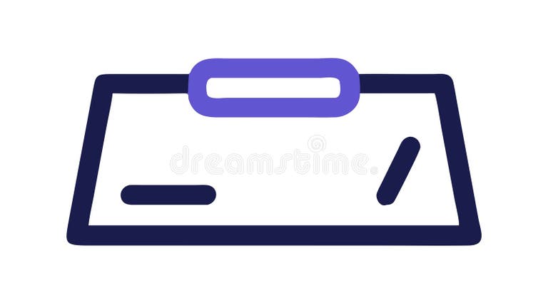 Clipboard with Document Icon, Task and Record Keeping Symbol, Vector ...