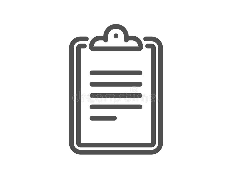 Clipboard Document Icon. Agreement File Sign. Vector Stock Vector ...