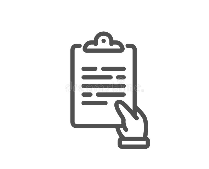 Clipboard Document Icon. Agreement File Sign. Vector Stock Vector ...