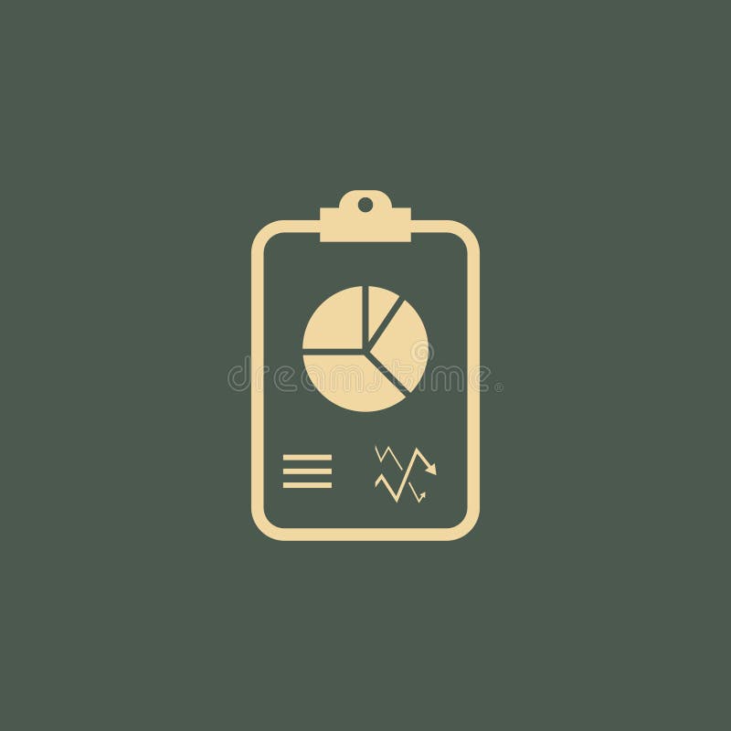 Clipboard with Graph. Vector Illustration Decorative Design Stock ... Clipboard with Graph. Vector Illustration Decorative Design Stock ...