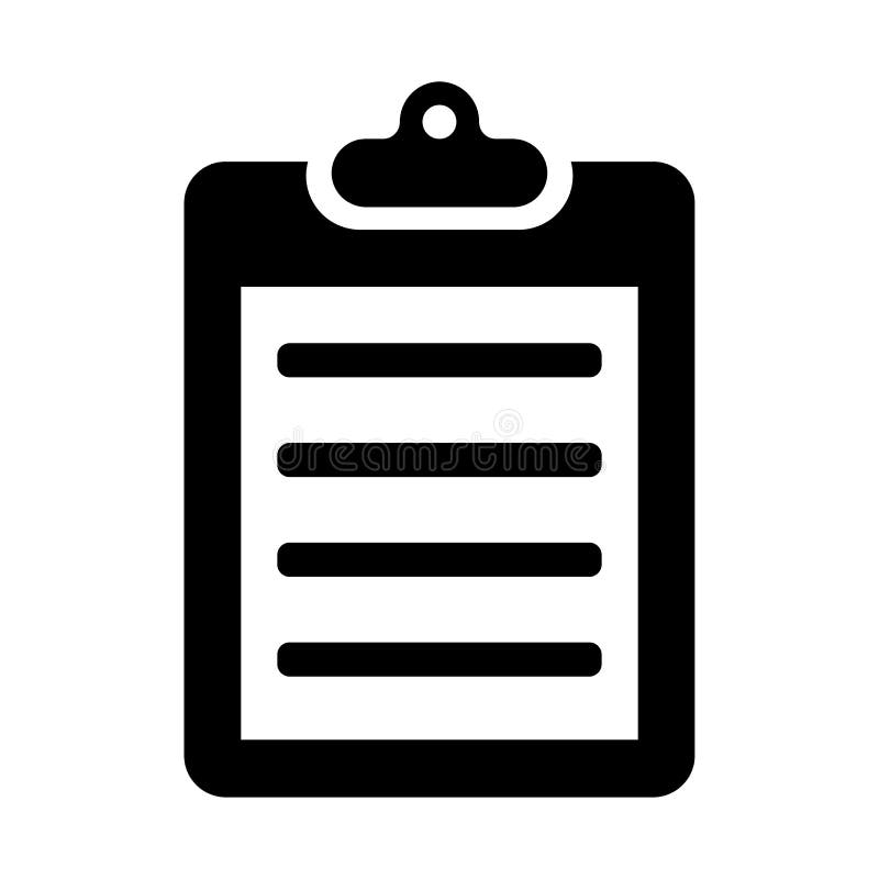 Clipboard Icon stock vector. Illustration of icon, gray - 18144690