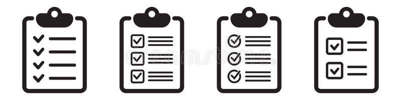 Clipboard Icon. Checklist Icon of an Approved Document. Project ...