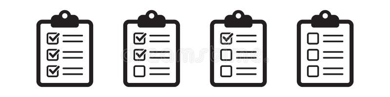 Clipboard Icon. Checklist Icon of an Approved Document. Project ...