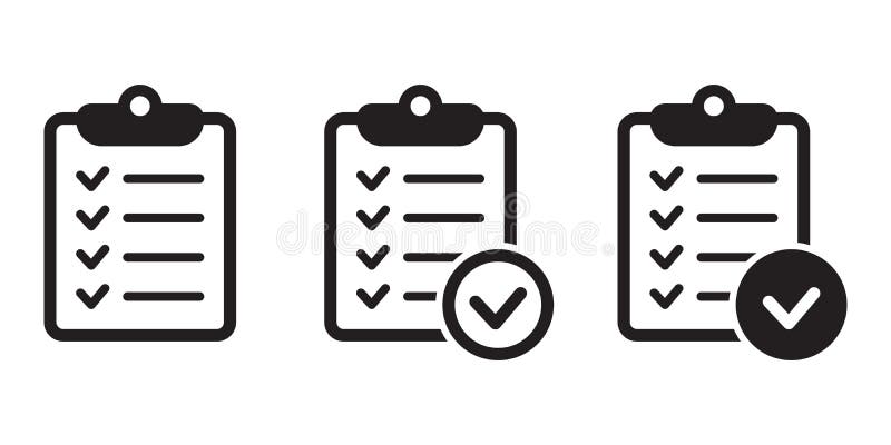 Clipboard Icon. Checklist Icon of an Approved Document. Project ... Clipboard Icon. Checklist Icon of an Approved Document. Project ...