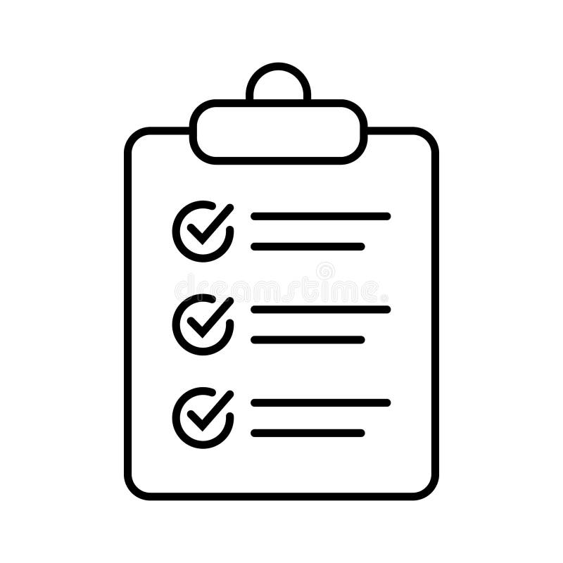 Clipboard Icon. Checklist Sign Symbol for Web Site and App Design ...