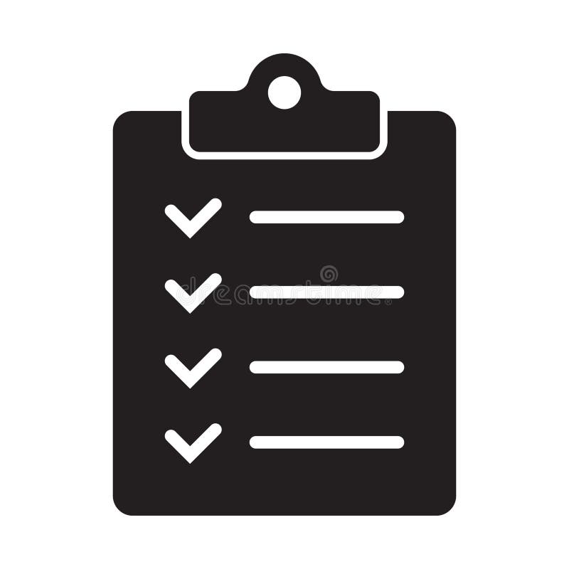 Clipboard Icon. Checklist Icon. Stock Vector - Illustration of design ...
