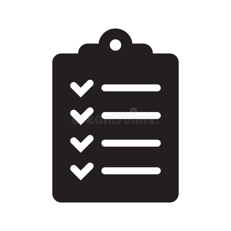 Clipboard Icon. Checklist Iconn. Stock Vector - Illustration of mark ...