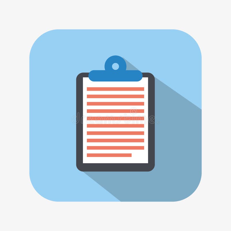 Clipboard icon stock vector. Illustration of isolated - 50794831