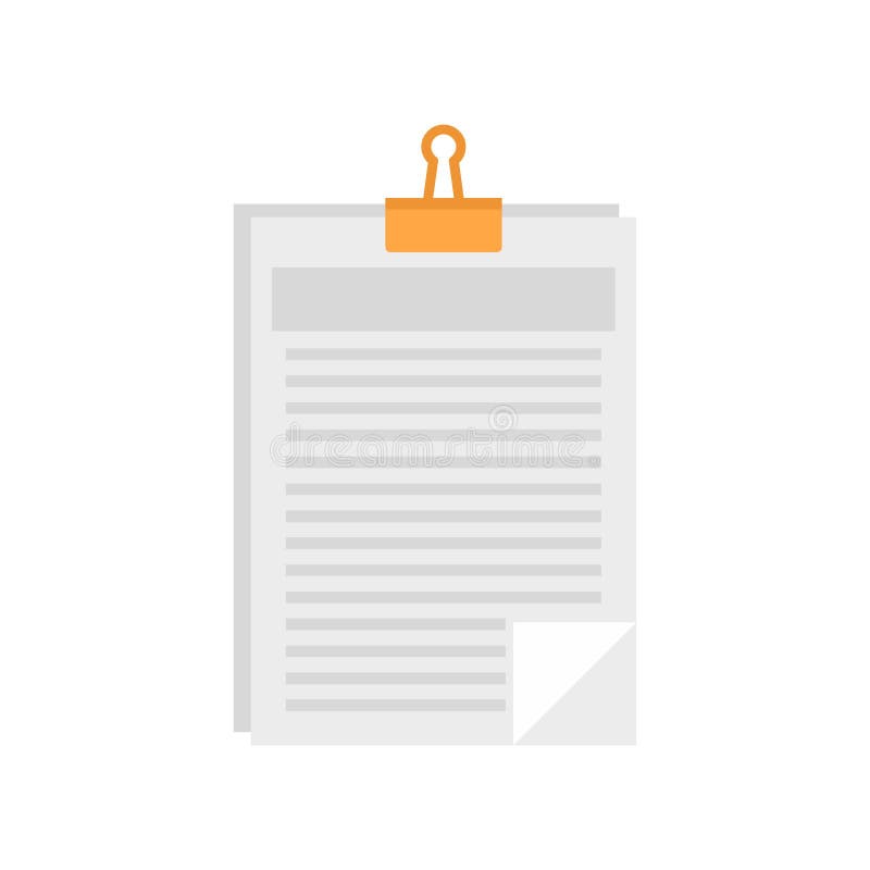 Clipboard Icon Flat Isolated Vector Stock Vector - Illustration of icon ...
