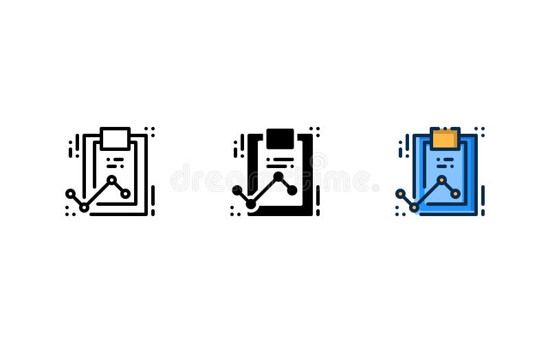 Record and Make Business Reports Using Paper Stock Vector ...