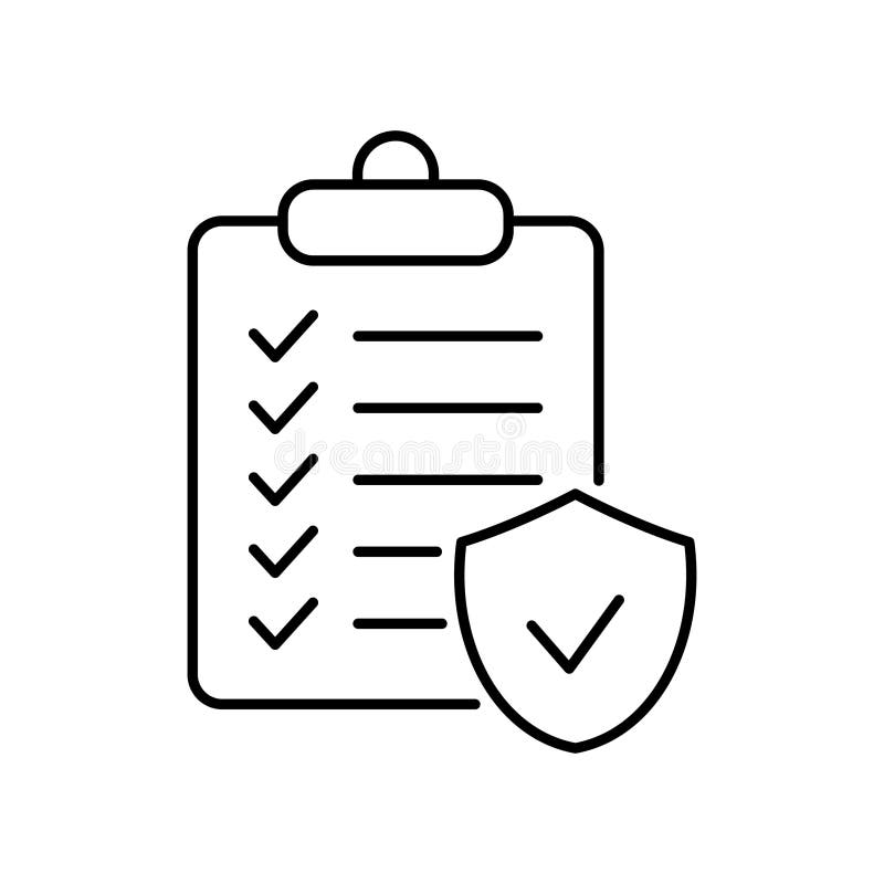 Clipboard with Check Mark Icon Isolated on Background. Checklist Sign ...