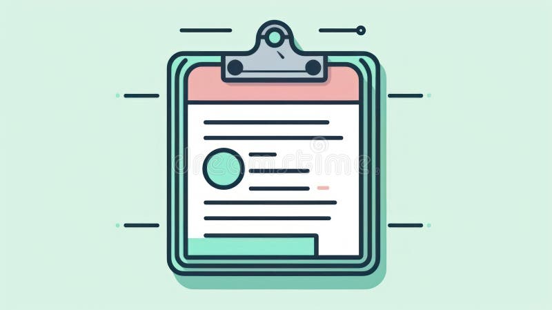 A Clipboard Icon Representing the Copying and Pasting of Data Created ...