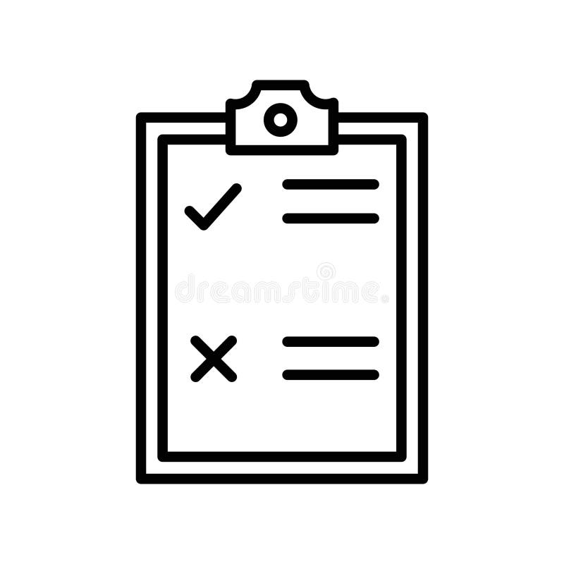 A Clipboard Icon Symbolizing Organization or Lists Stock Vector ...