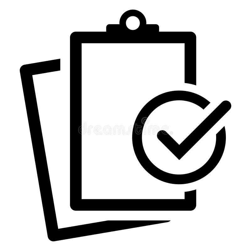 Clipboard icon, approve stock vector. Illustration of report - 244240093