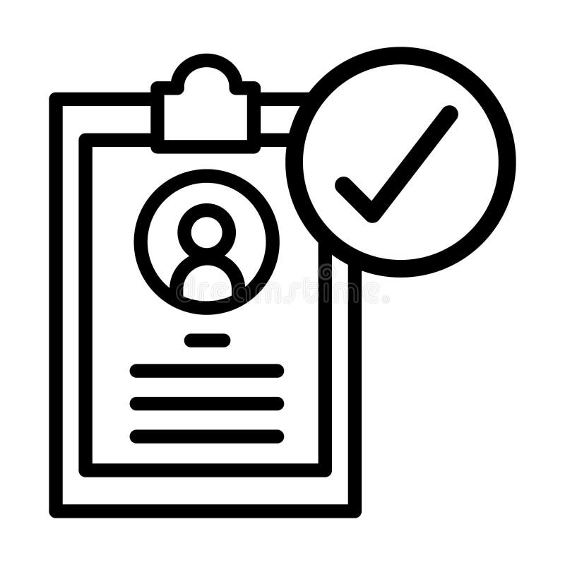 Clipboard Icon, Human Resource, Search Job Symbol Stock Vector ...