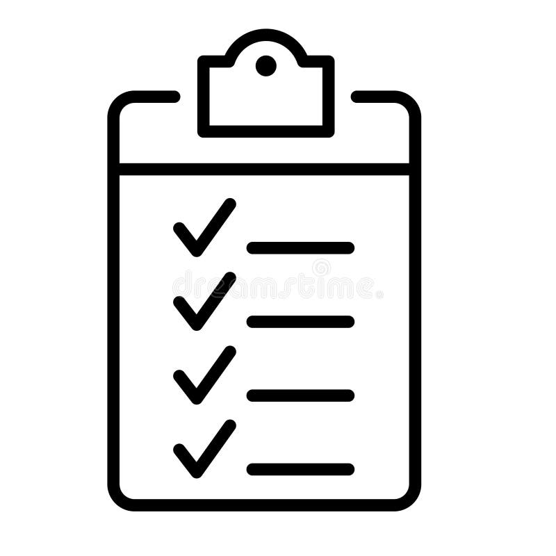 Check Sheet Icon. Record Checklist Paper. Stock Vector - Illustration ...
