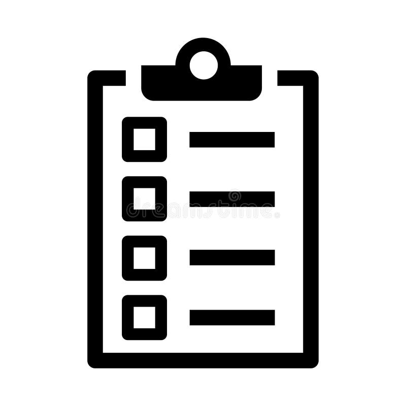 Clipboard icon, check box stock vector. Illustration of board - 244218442