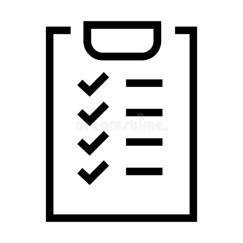 Clipboard icon, Task done stock vector. Illustration of questionnaire ...