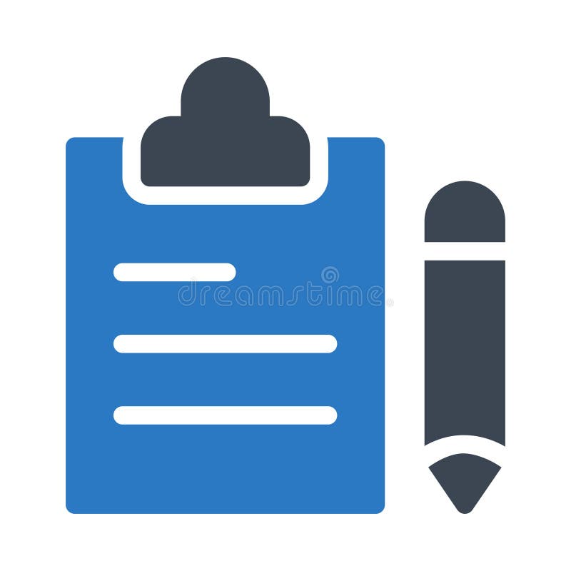 Clipboard Glyph Colour Vector Icon Stock Vector - Illustration of ...