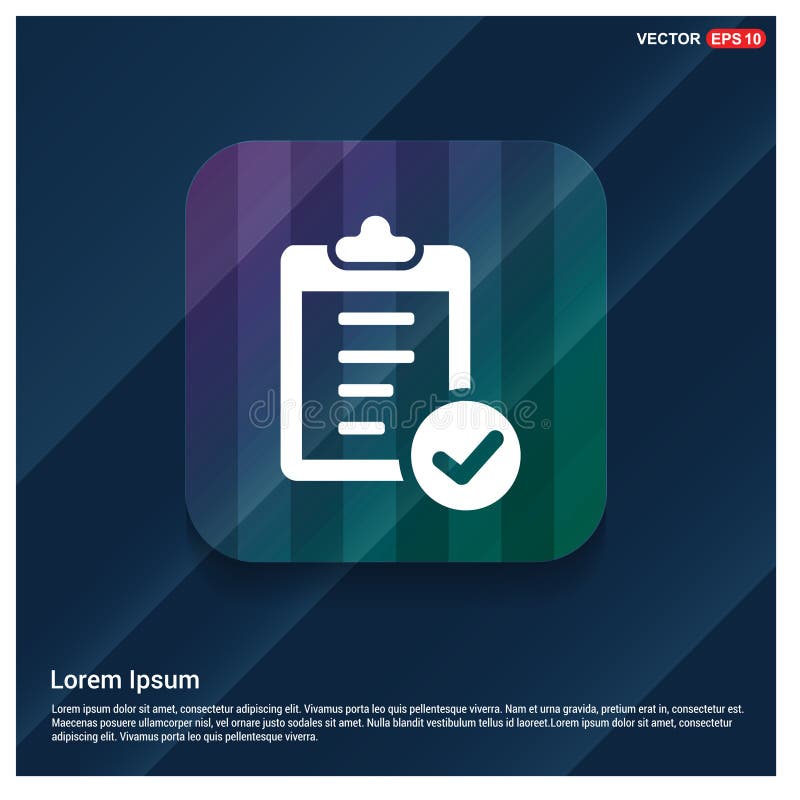 Clipboard Icon stock vector. Illustration of notebook - 132443556