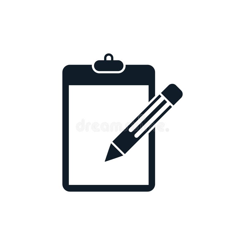 Clipboard Icon Vector Logo Design Template Stock Vector - Illustration ...