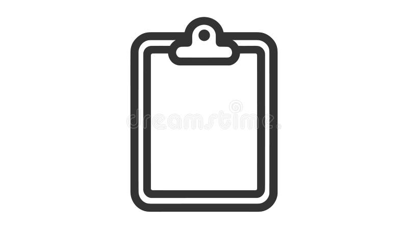 Clipboard Icon Vector. Task Line Icon Symbol Vector Illustration Stock ...