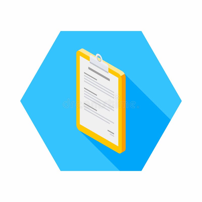 Clipboard Isometric Left View Icon Vector Isometric Stock Vector ...