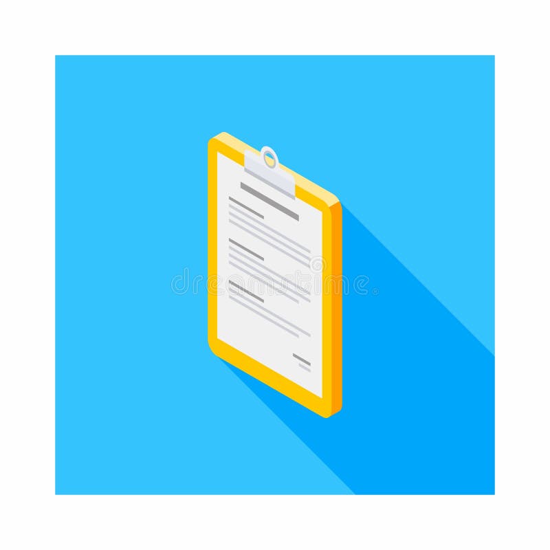 Clipboard Isometric Left View Icon Vector Isometric Stock Vector ...