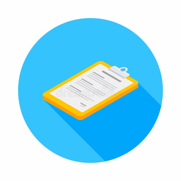 Clipboard Isometric Left View Icon Vector Isometric Stock Vector ...