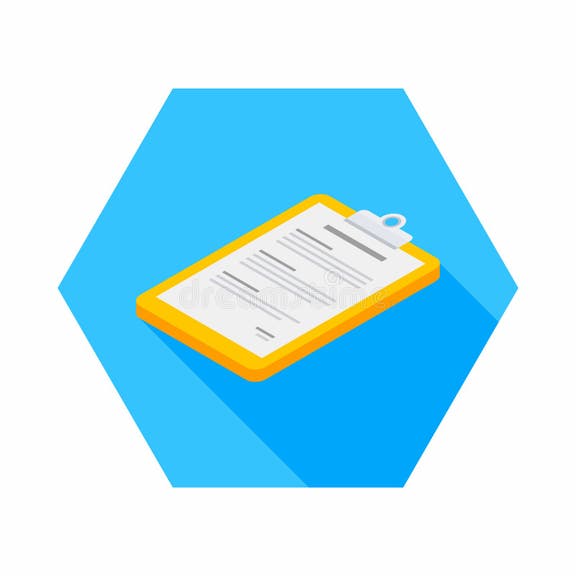 Clipboard Isometric Left View Icon Vector Isometric Stock Vector ...