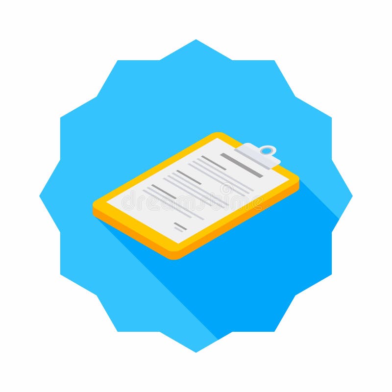 Clipboard Isometric Left View Icon Vector Isometric Stock Vector ...