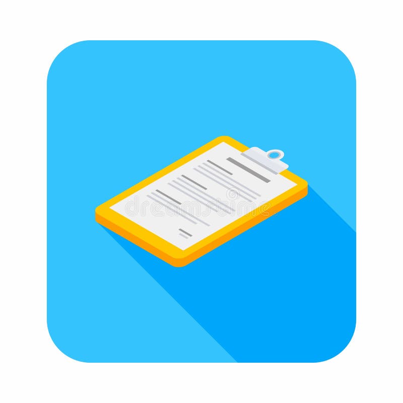Clipboard Isometric Left View Icon Vector Isometric Stock Vector ...